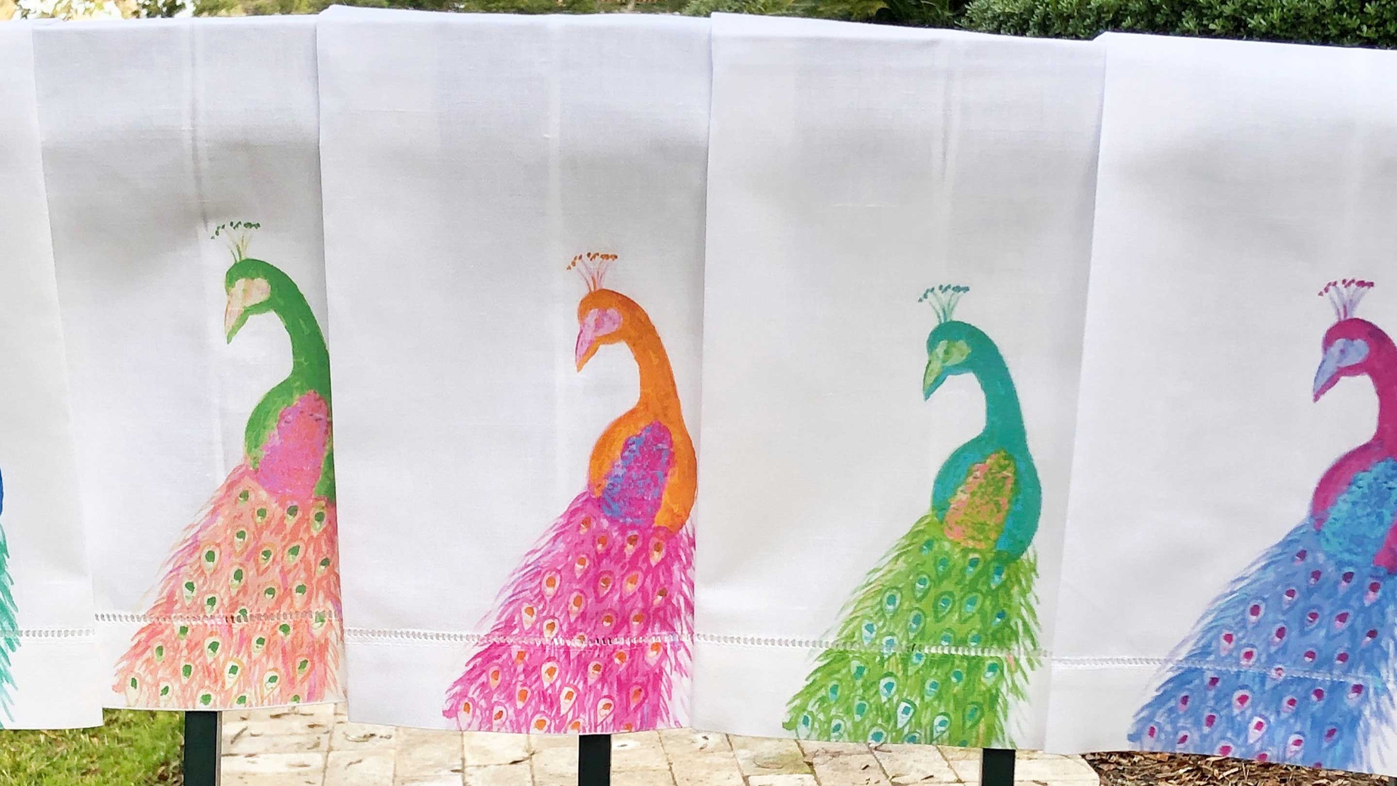 Shop Hand Painted Linens | Lemondaisy Design | Happy Art & Gifts